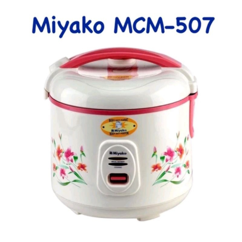 Jual Rice Cooker Magic Com Miyako MCM-507 Ukuran Kapasitas 1,8 Liter ...