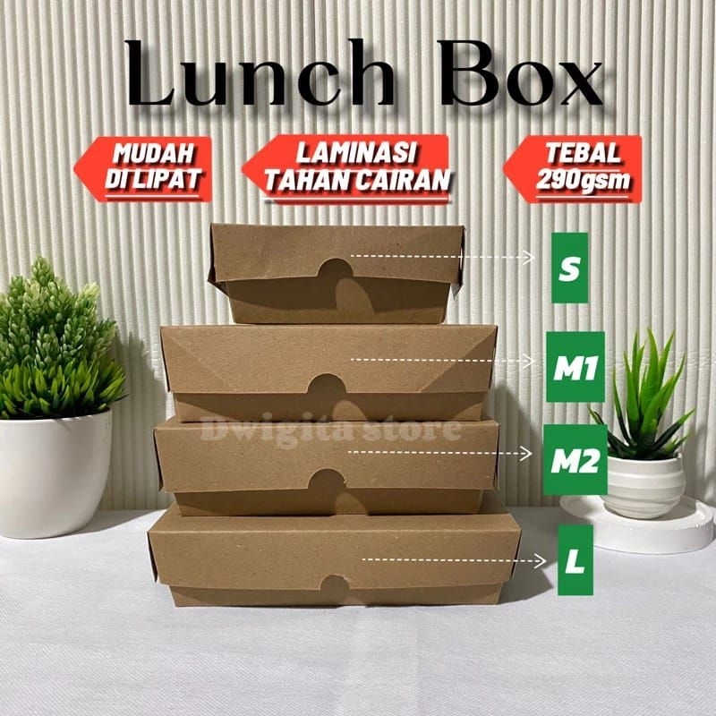 Jual paper lunch box kotak makanan kertas | Shopee Indonesia