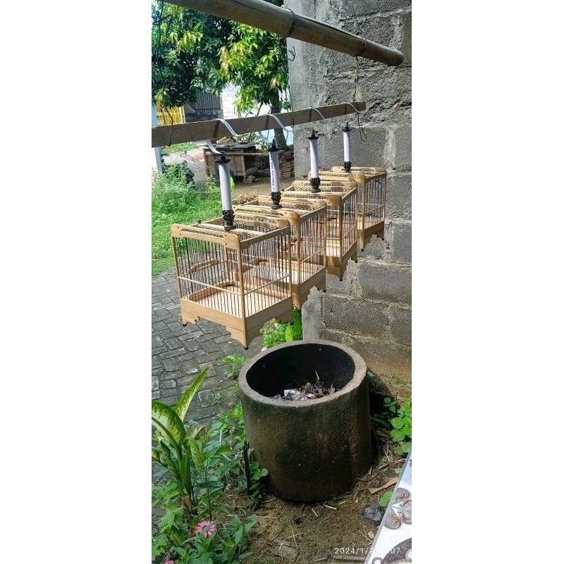 Jual SANGKAR UNTULAN,sangkar untulan full bambu ruji fiber 1mm | Shopee ...