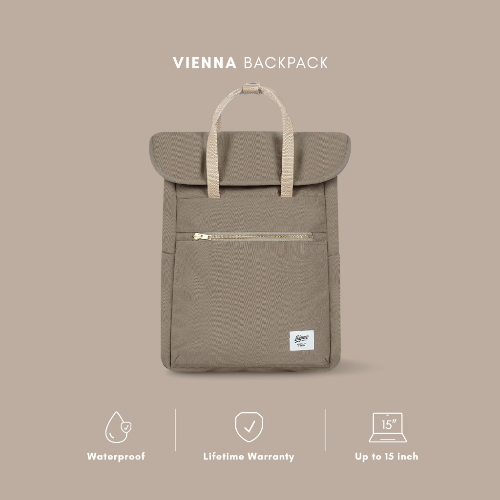 Jual Bigmo Tas Ransel Wanita Water Resistant Water Proof Vienna Grey ...