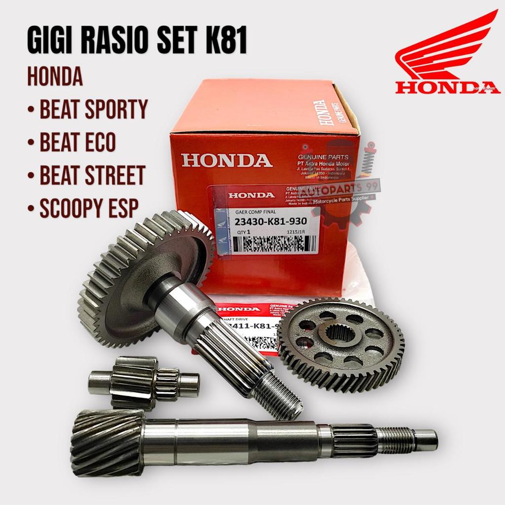 Jual Gigi Rasio Set Honda BeAT Street ESP BeAT Sporty ESP BeAT POP ...