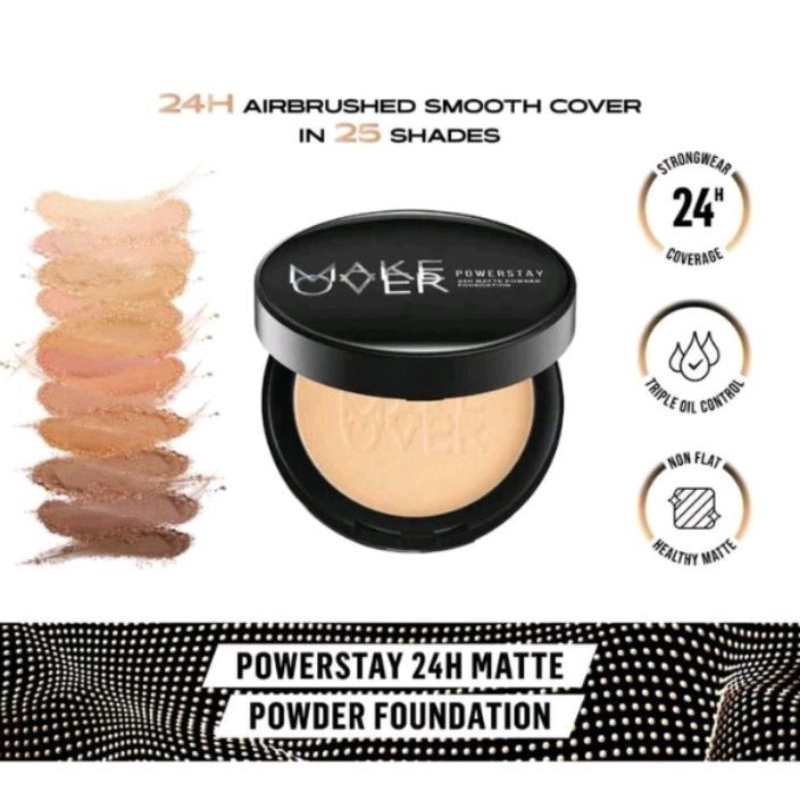 Jual Make Over Powerstay Matte Powder Foundation Bedak Padat 12 Gram ...