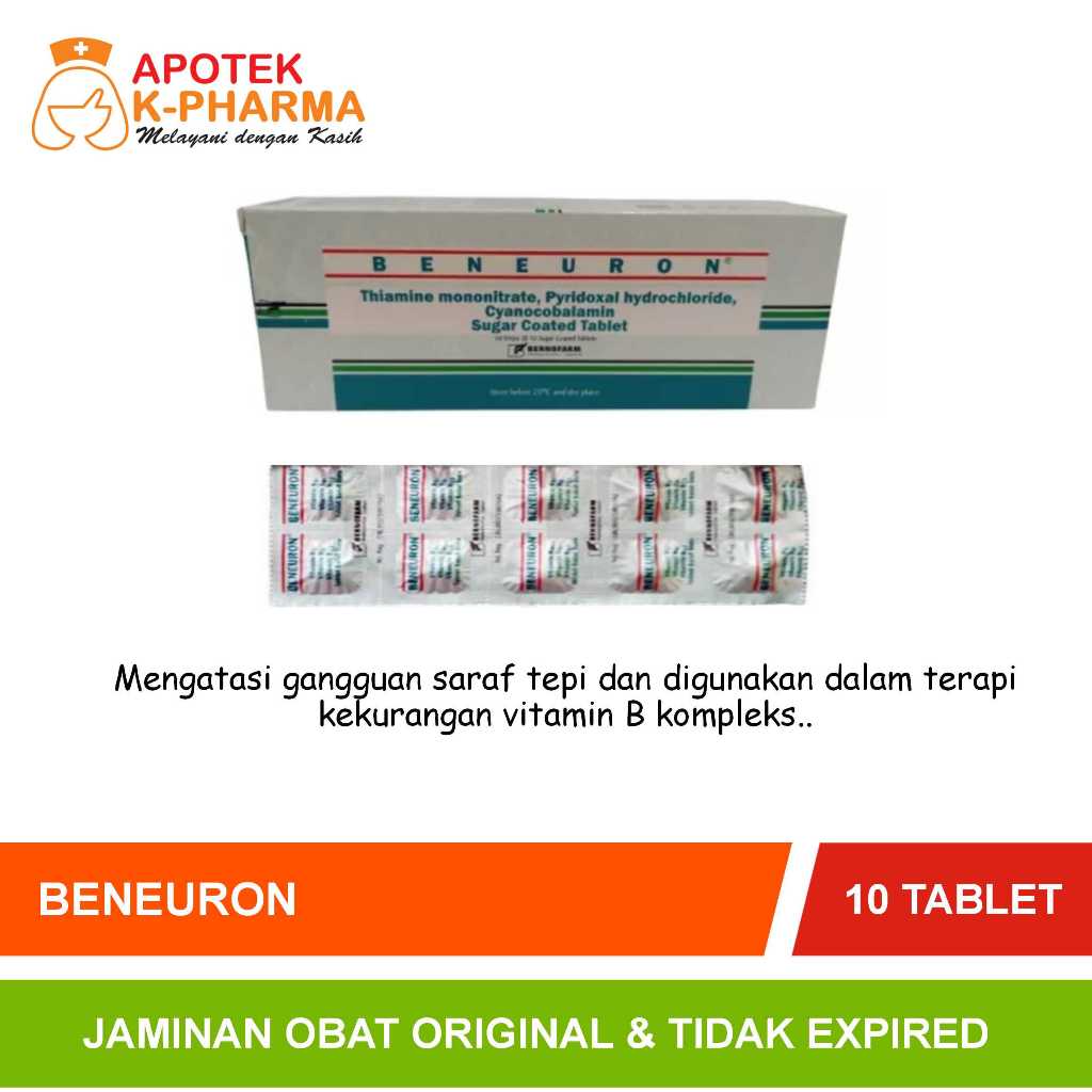 Jual Beneuron Strip Isi 10 Tablet Obat Original | Shopee Indonesia