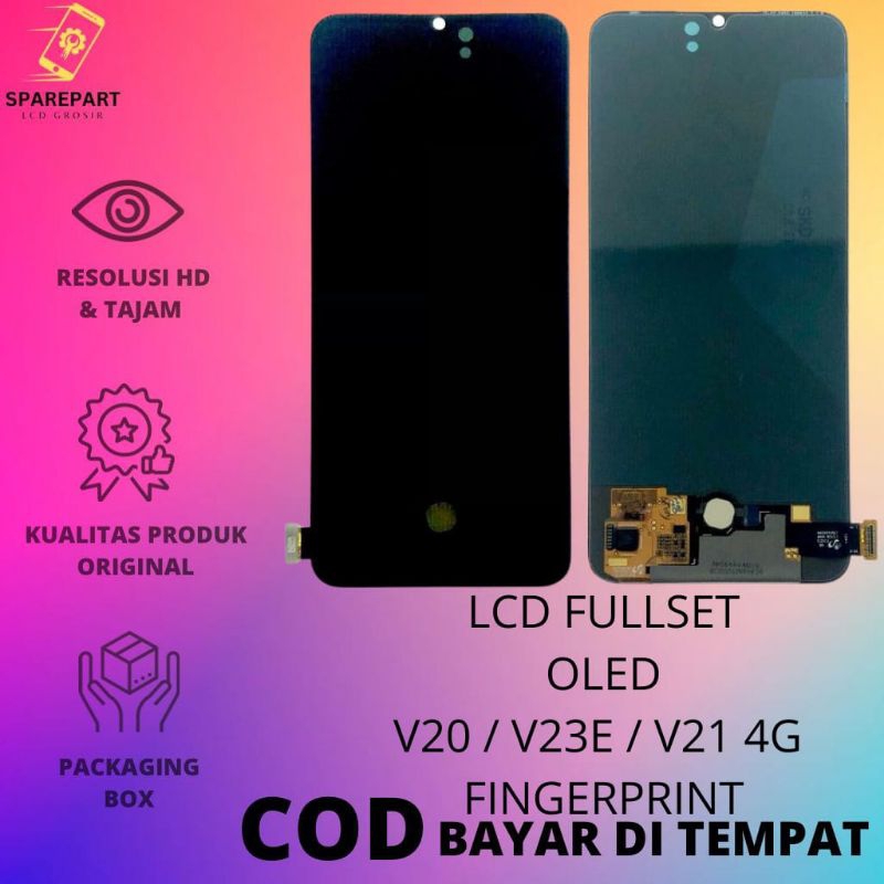 Jual LCD FULLSET OLED VIVO V20 / V21 4G / V23E / V21E / T1 ORIGINAL ...