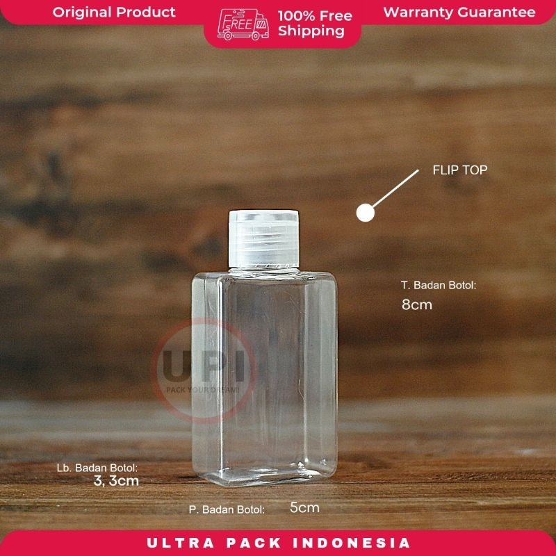 Jual BOTOL PET BOKO KOTAK 100ML CLEAR + FLIP TOP - KEMASAN BOTOL FLIPTOP ISI ULANG | Shopee ...