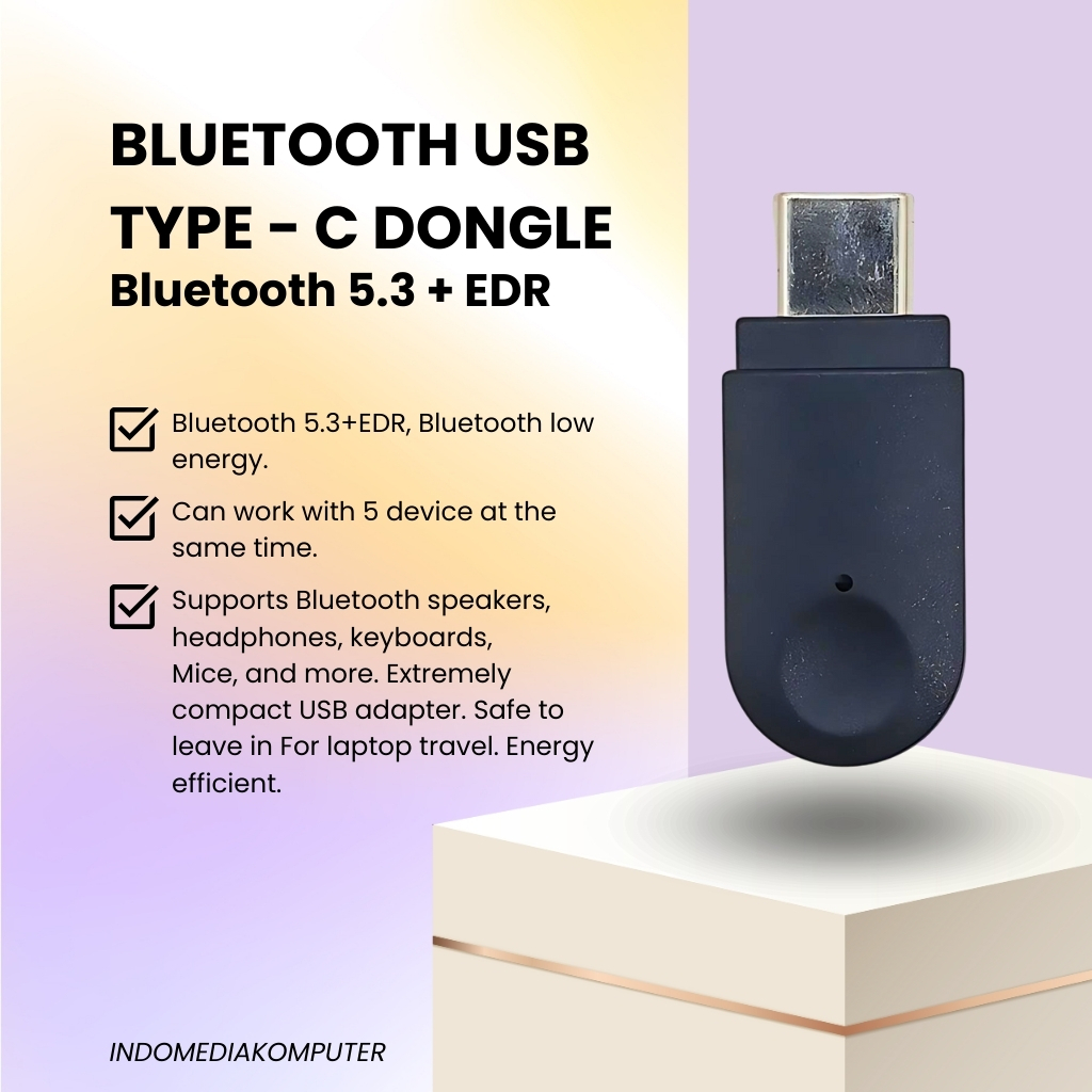 Jual Bluetooth 5.3 Type C Bluetooth 5.3 EDR Dongle Bluetooth Network ...
