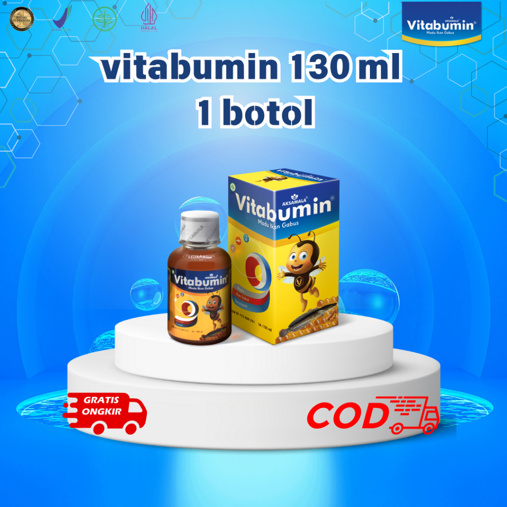Jual PROMO Vitabumin Madu Ikan Gabus 130ML ( Multi Vitamin Penambah Nafsu Makan dan Berat Badan ...