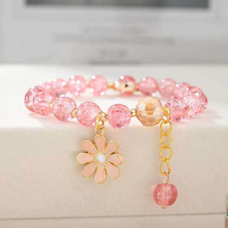Jual Gelang Aesthetic Daisy Rumbai Bunga Kristal Wanita - Crystal Daisy ...