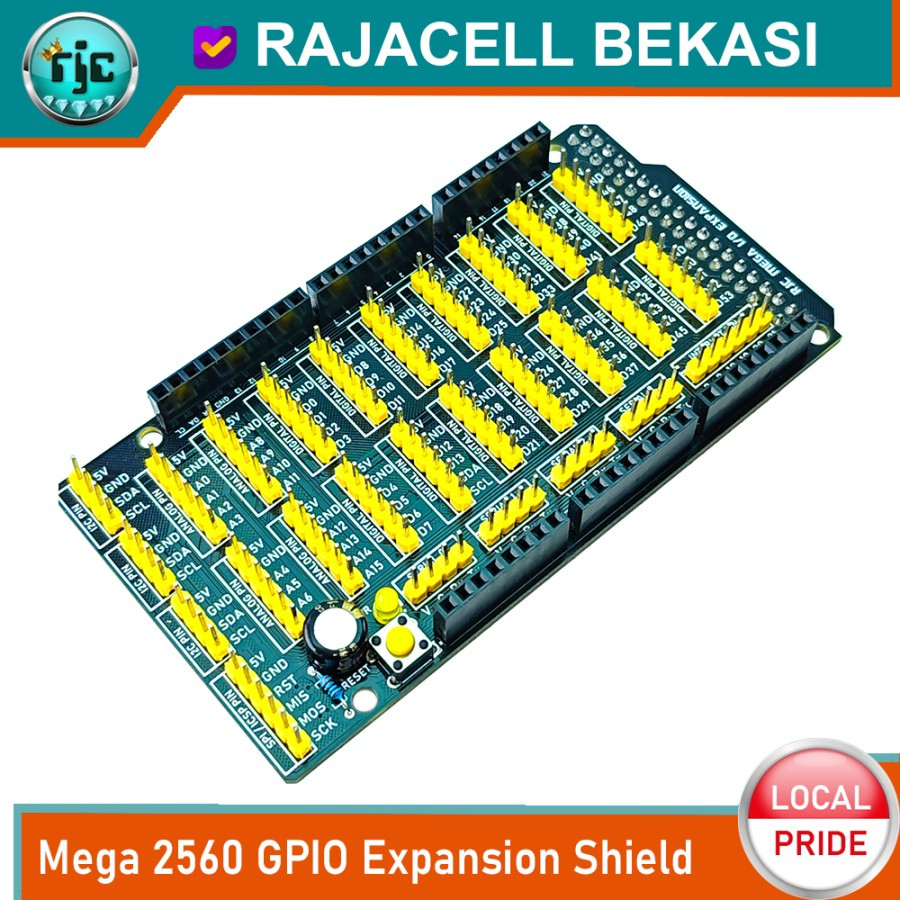 Jual Mega-2560 GPIO Expansion Shield PCB Prototype Shield Arduinoo ...