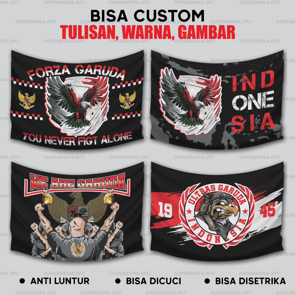 Jual BENDERA JUMBO SUPORTER TIMNAS GARUDA INDONESIA | Shopee Indonesia