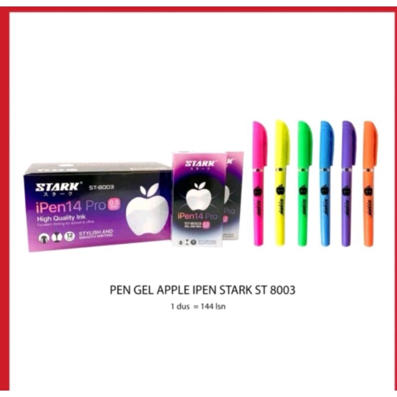 Jual (12pcs) pulpen gel IPEN 14 PRO STARK | Shopee Indonesia