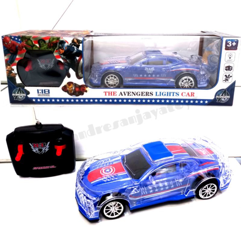 Jual Mobil RC Remote Control Captain America The Avengers Lights Car ...