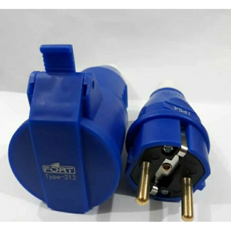 Jual Steker 16A / 250V jantan industrial plug 012 / betina mobile 212 / panel socket 112 / 2 ...