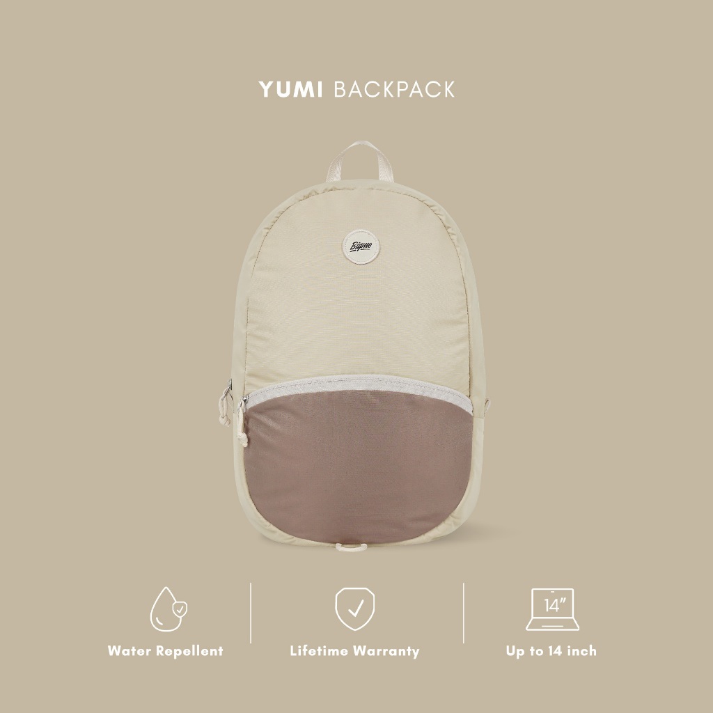 Jual Bigmo Tas Ransel Wanita Water Resistant Water Proof Yumi Hazelnut ...