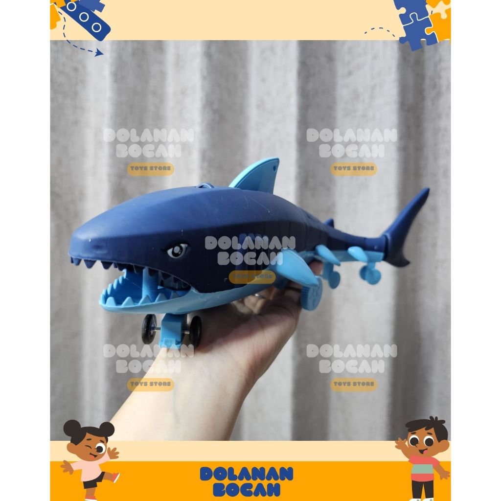 Jual Mainan Anak Ikan Hiu Baby Shark Jalan Bump And Go Ada Musik Dan ...