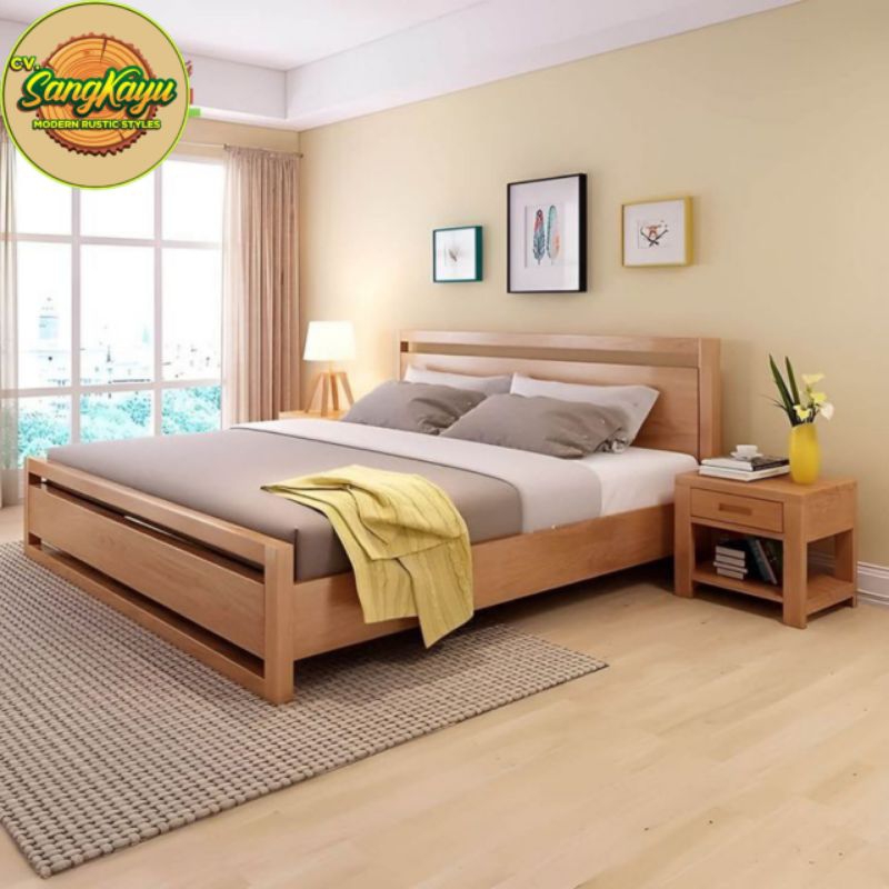 Jual Divan Kayu minimalis Divan Ranjang kayu Modern -B1 | Shopee Indonesia
