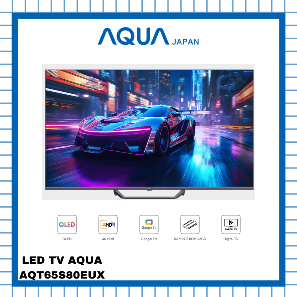Jual LED TV AQUA 65 INCH AQT65S80EUX (4K UHD QLED-Google TV) | Shopee ...