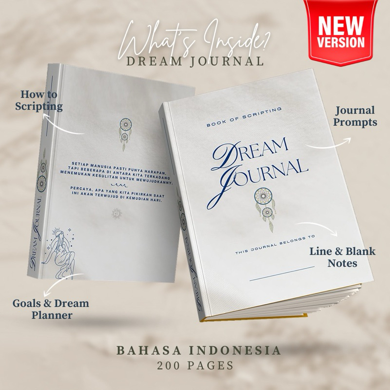 Jual (NEW VERSION 2025) DREAM JOURNAL | The Book of Scripting | Dreams Journal | Dream Planner ...