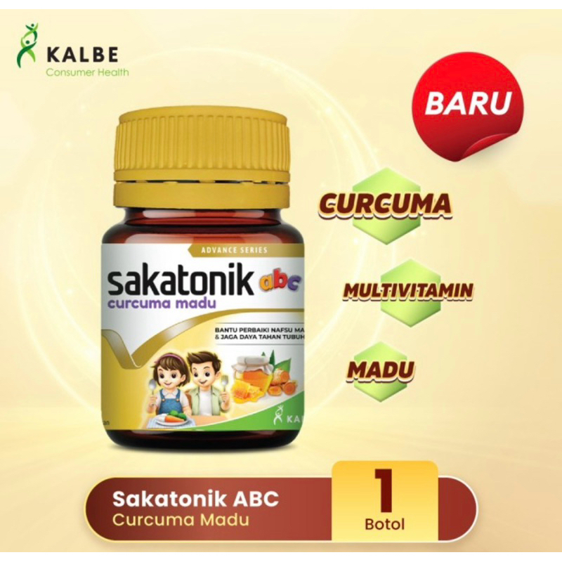 Jual Sakatonik abc curcuma madu ( vitamin lengkap napsu makan dan imun ...