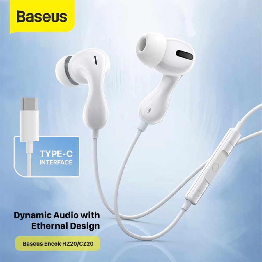 Jual Baseus Headset Handsfree Encok Type-c Wired Jack 23.5mm Earphone ...