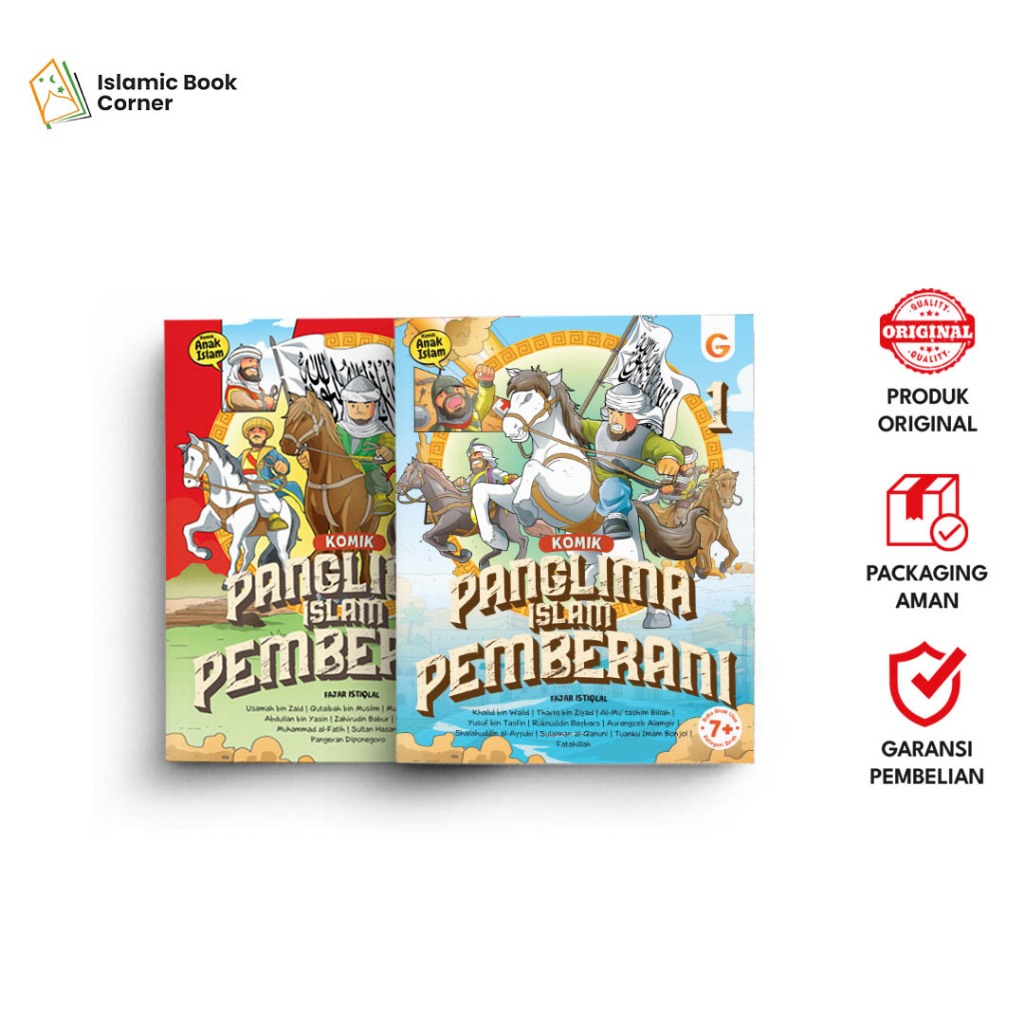 Jual Buku Anak Islami Bergambar Tokoh Pejuang Muslim Terkenal - 1 Set ...