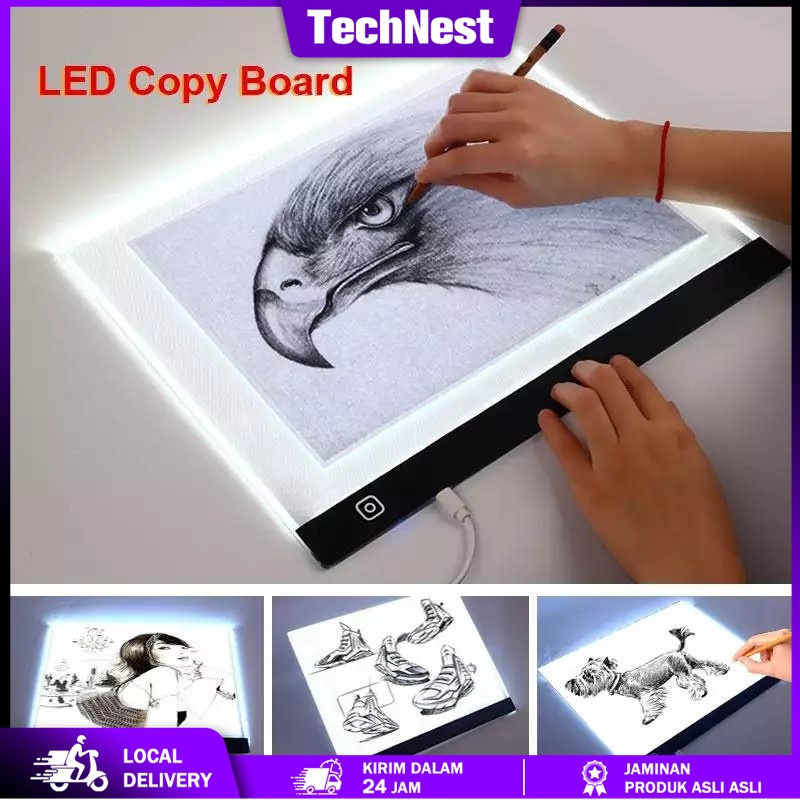 Jual A2/A3/A4/A5 Dapat Diredupkan LED Drawing Tracing Board Stensil ...