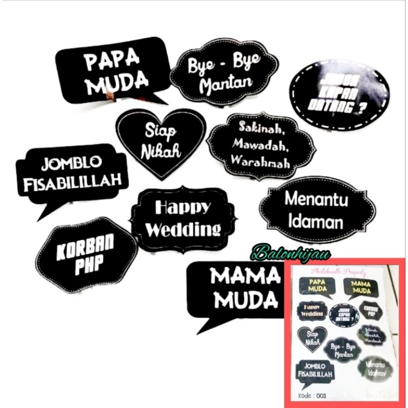 Jual Photobooth Property Happy Wedding / Properti Foto Gaya Happy ...