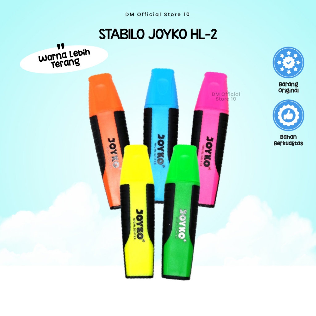 Jual Penanda Tulisan Buku Highlighter Stabilo Joyko HL-2 Perlengkapan Terlaris By Dm Store ...