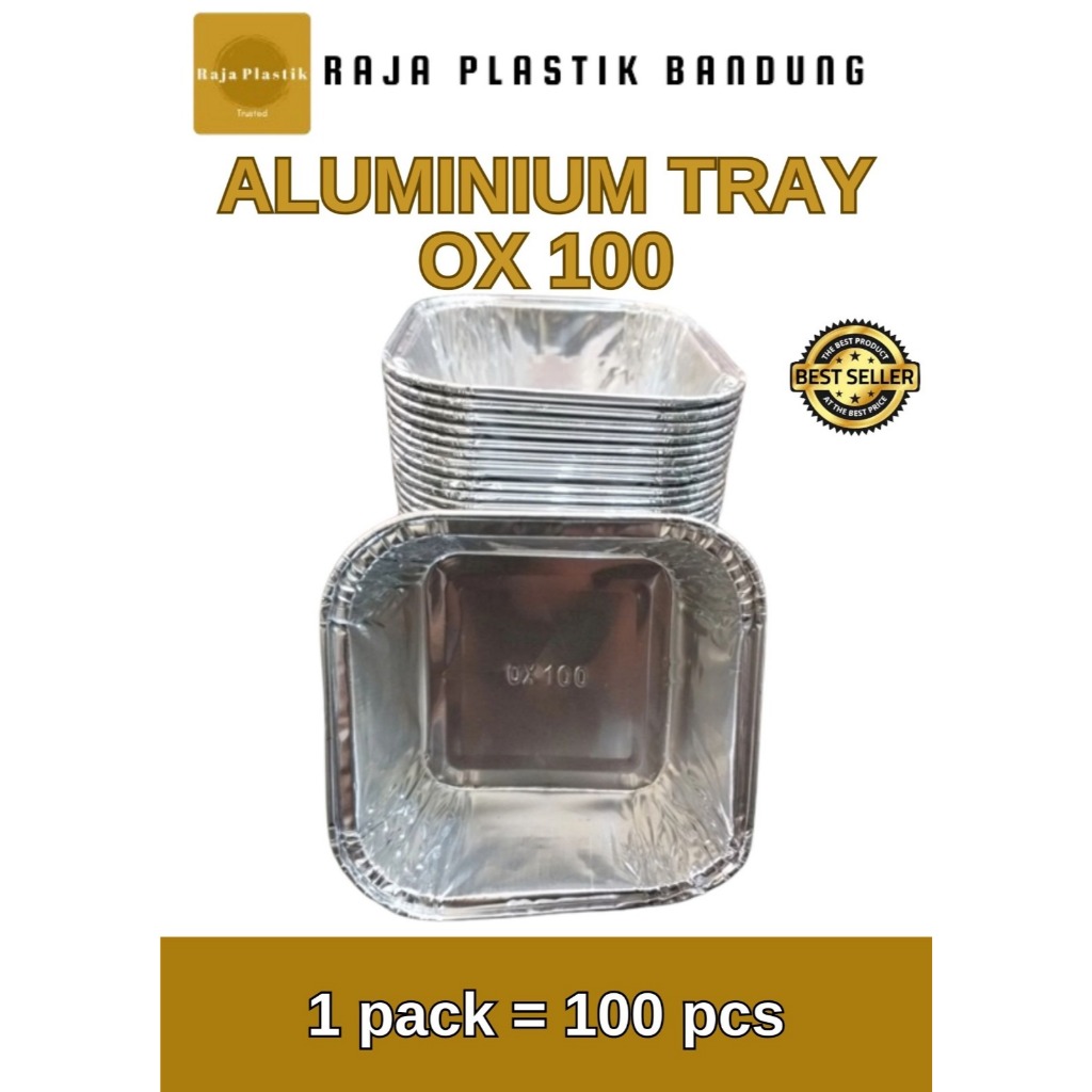 Jual ALUMINIUM FOIL OX 100 CUP I ALUMINIUM FOIL TRAY I AlumInium foil + Tutup I KOTAK ALUMINIUM ...