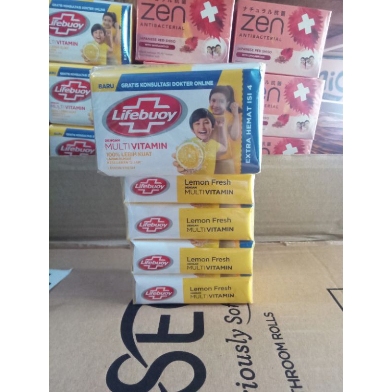 Jual [ 4pcs ] Lifebuoy bar soap 100gr sabun mandi 100 gr KUNING ...