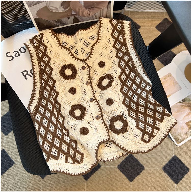 Jual ROMPI VEST KOREA BUNGA2 LUCU WANITA | Shopee Indonesia