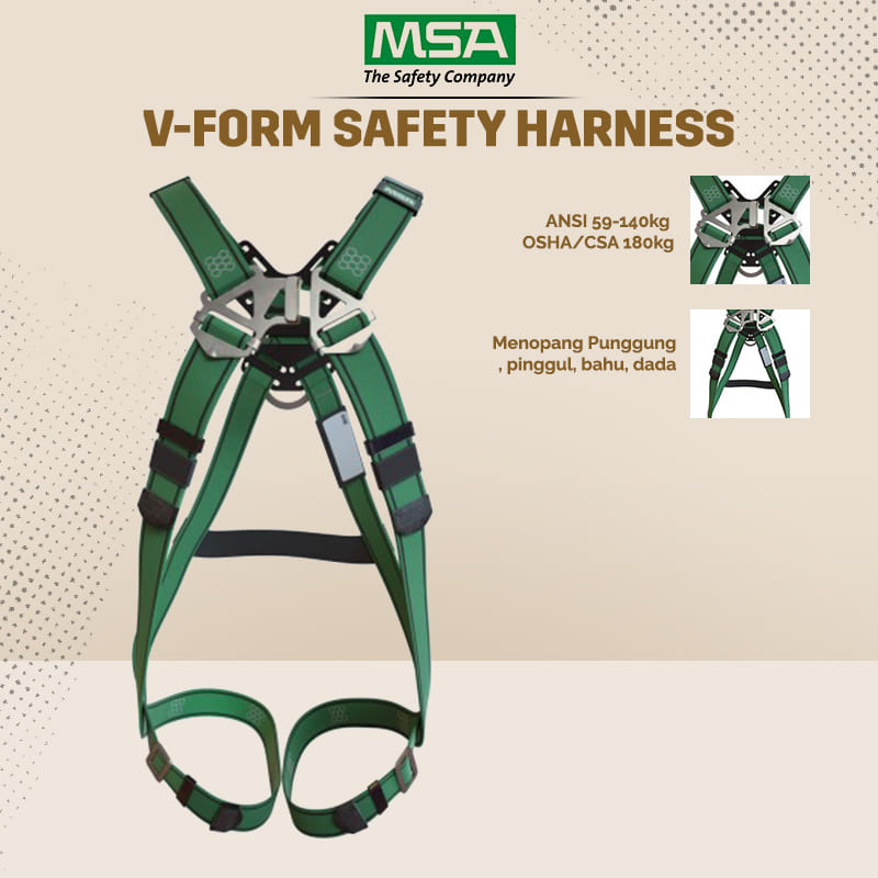 Jual MSA V-Form Safety Harness 10197200 Original | Shopee Indonesia