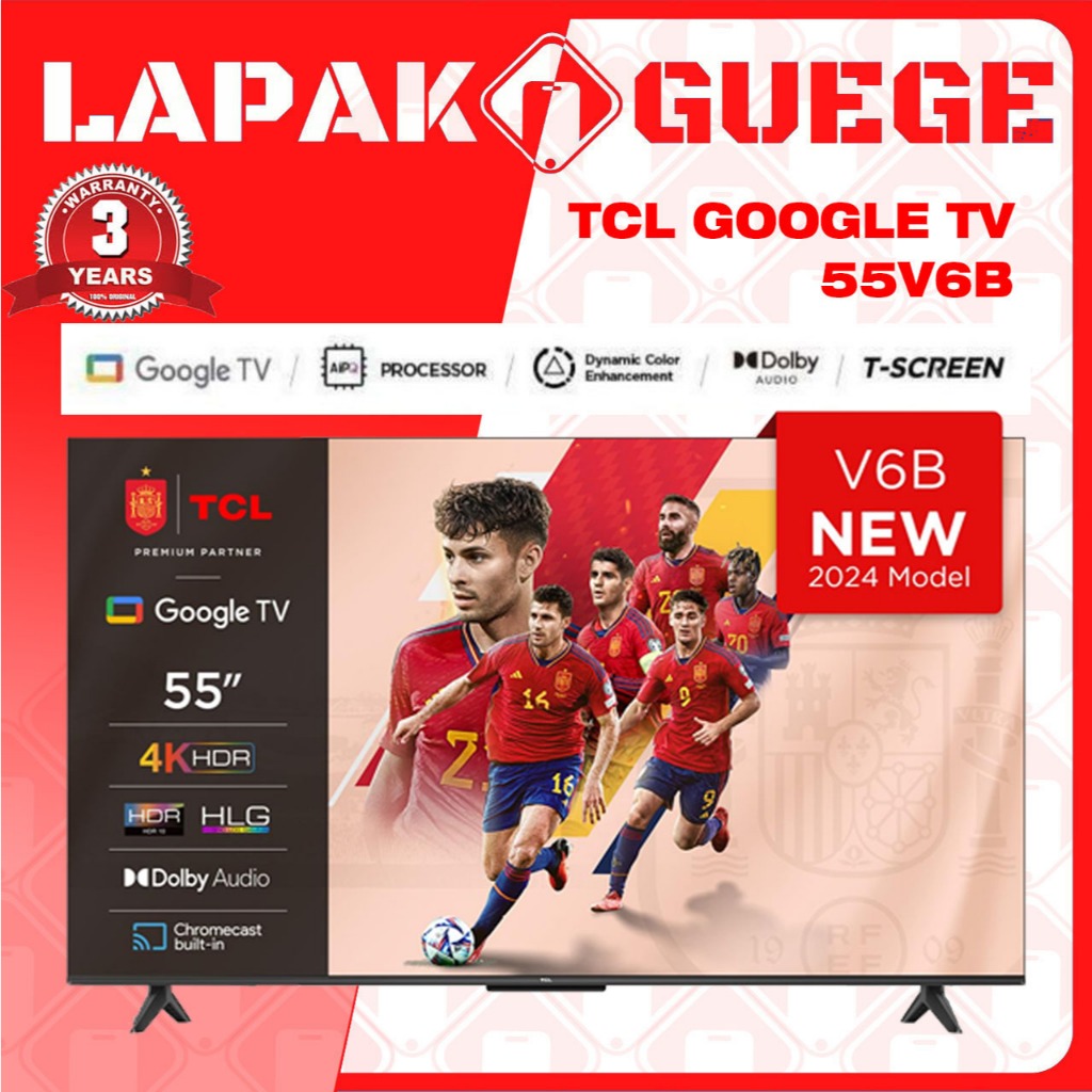 Jual TCL 55 Inch Smart 4K UHD Google TV - T-Screen - Dolby Audio ...
