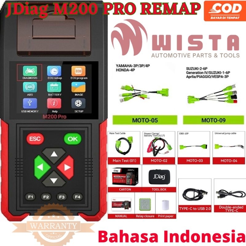 Jual WISTA | JDiag M200 PRO Suport: ECU Remap / ECU Programming | Shopee Indonesia