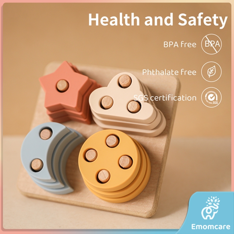 Jual Geometric Shape Stack Board Papan Susun Mainan Bentuk Geometri ...