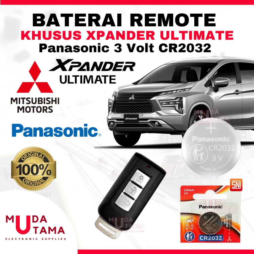 Jual Baterai Remote MITSUBISHI XPANDER ULTIMATE - ORIGINAL PANASONIC ...