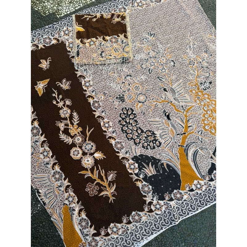 Jual sutra paris motif atbm set slendang | Shopee Indonesia