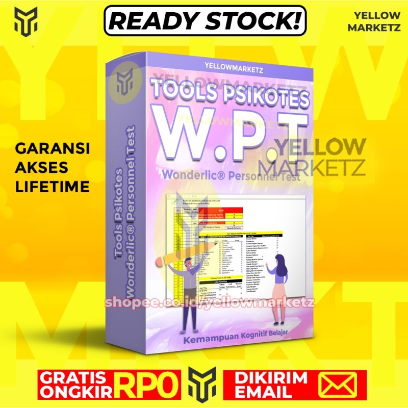 Jual TOOLS PSIKOTES WPT - Alat Tes Psikologi Wonderlic Personnel Test ...