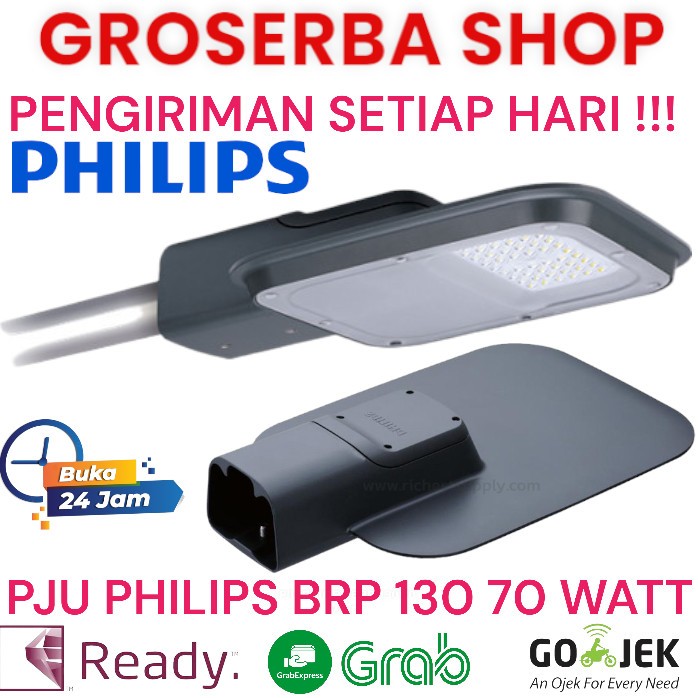 Jual LAMPU JALAN LED PHILIPS BRP130 70WATT - LAMPU PJU LED BRP 130 70W ...