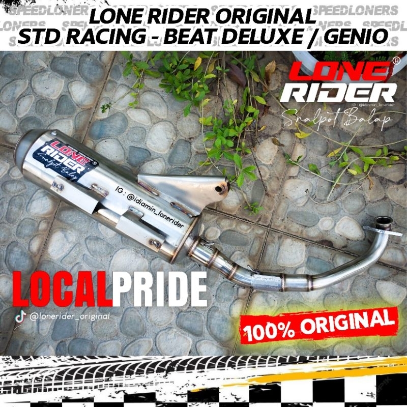 Jual LONE RIDER ORIGINAL - Knalpot Lone Rider BEAT DELUXE - STD Racing ...
