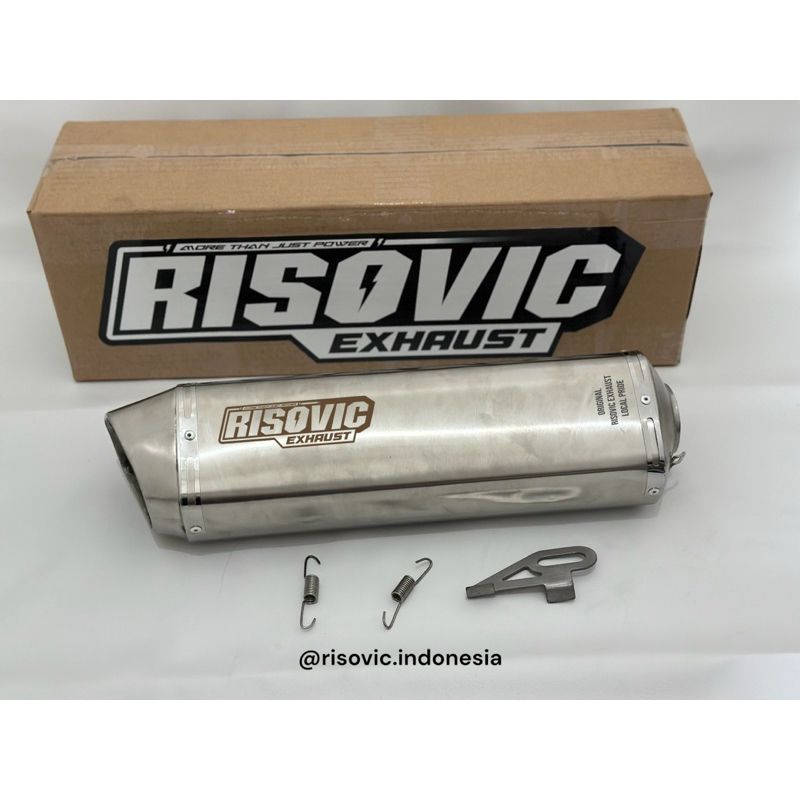 Jual SILINCER RISOVIC EXHAUST TYPE INAZUMA GP STAINLES ORIGINAL ...