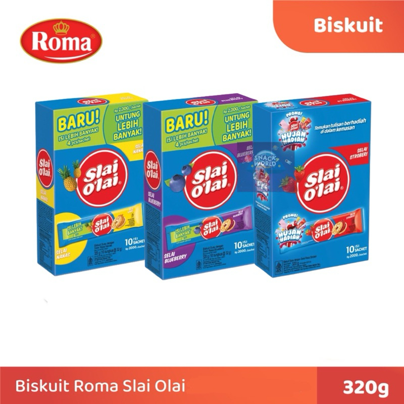 Jual [READY] Biskuit Slai olai Box - 10 pcs @32gr | Shopee Indonesia