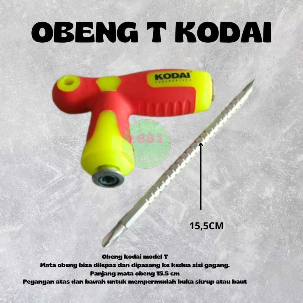 Jual OBENG T KODAI / OBENG BOLAK BALIK T KODAI / OBENG PLUS MINUS KODAI ...