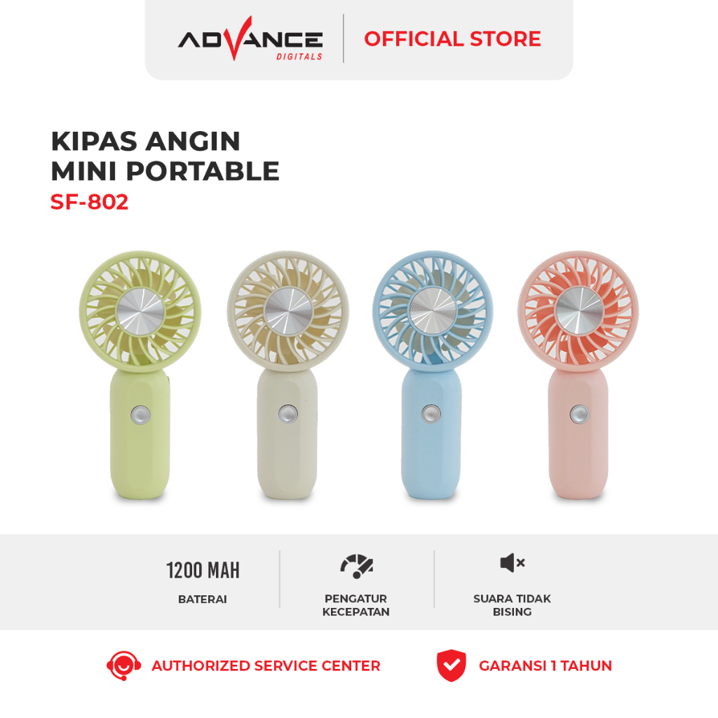 Jual Advance SF-802 Kipas Tangan Mini Fan Desktop Portabel USB | Shopee ...
