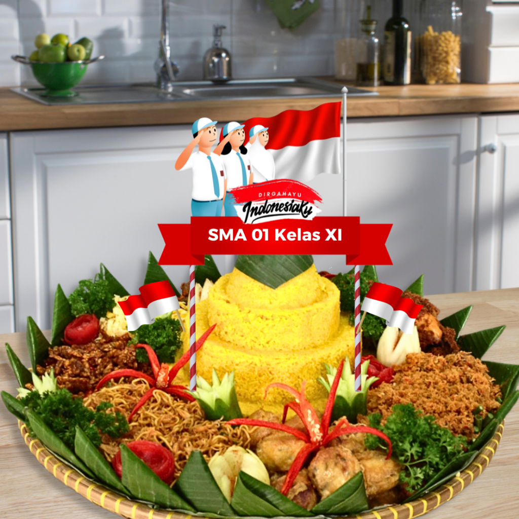 Jual Topper / Hiasan Lomba Tumpeng Dirgahayu Kemerdekaan Indonesa 17 ...