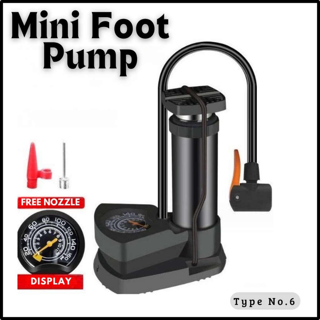 Jual [ARL] Pompa Ban Mini Foot Pump Portable / Kompa Angin Kaki Manual Termurah | Shopee Indonesia