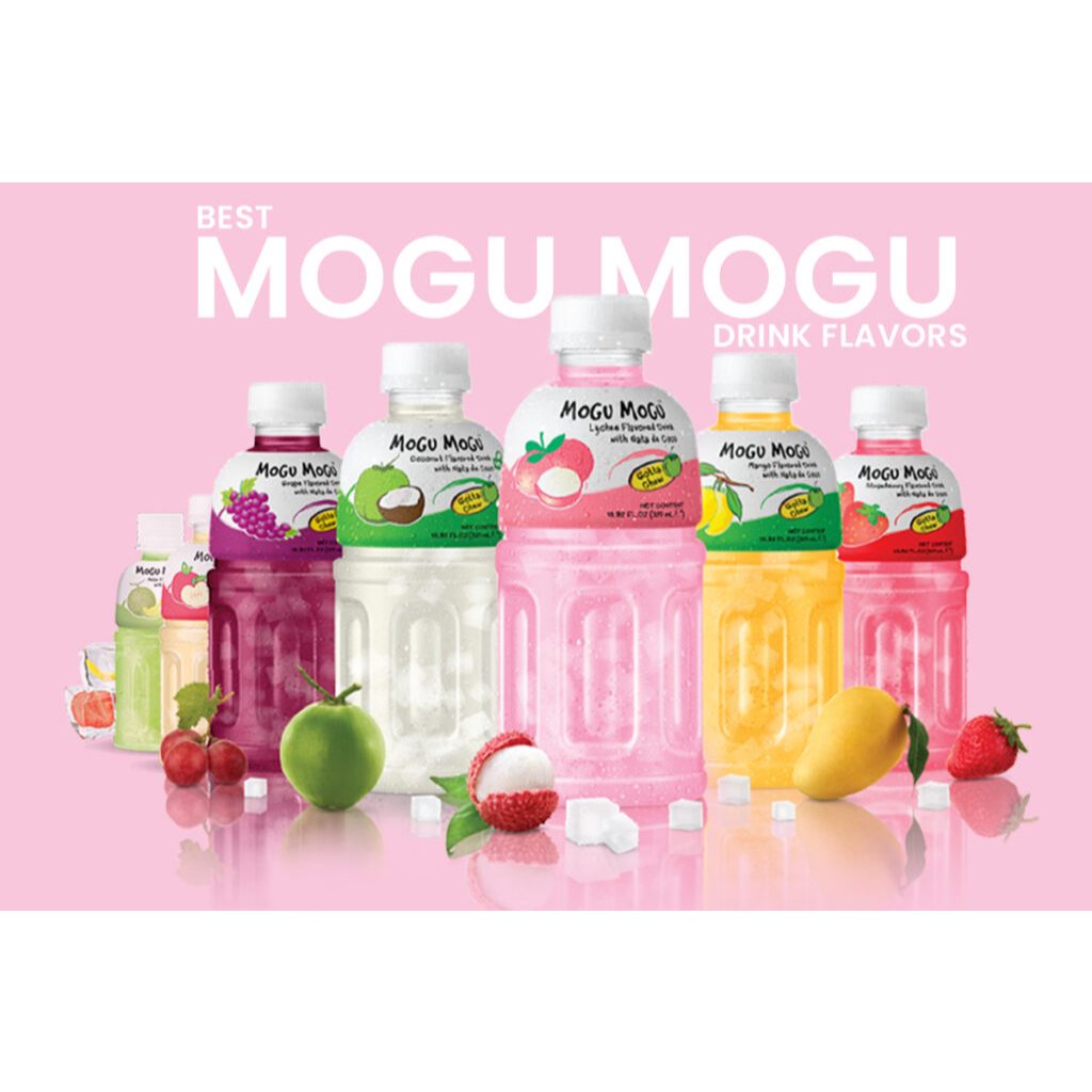 Jual MOGU MOGU ALL VARIAN STRAWBERRY MANGO LYCHEE DAN COCONUT 320ML ...