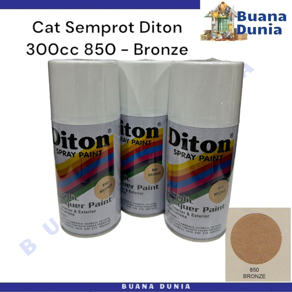 Jual Pilox DITON 300cc | 850 Bronze 300ml | Pilok Cat Semprot | Pylox Spray Paint | (1PC ...