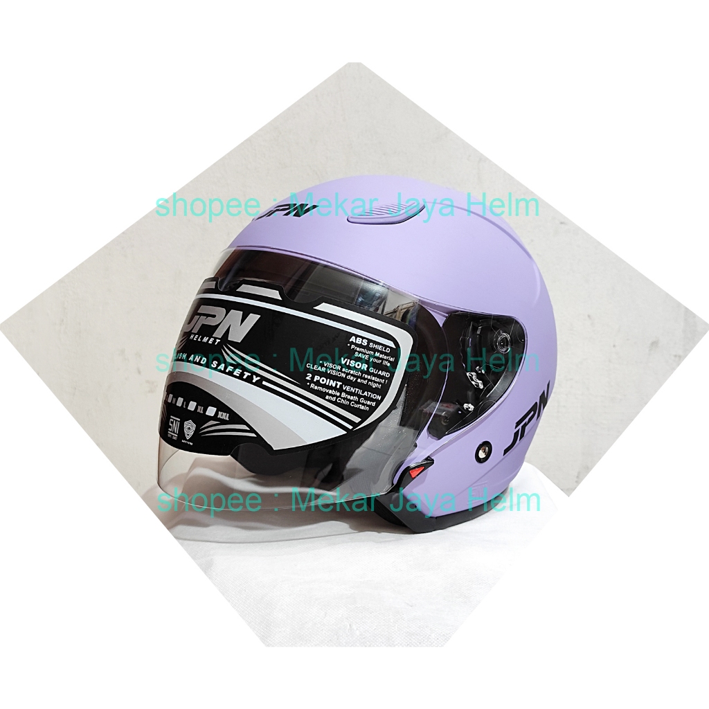 Jual Helm JPN GALAXY UNGU PASTEL DOFF Matt | Shopee Indonesia