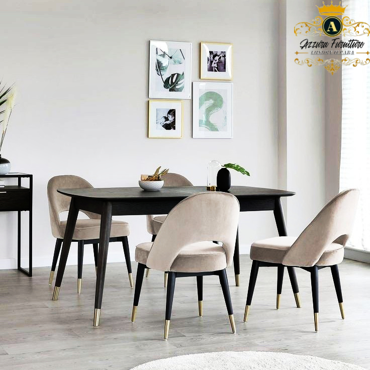 Jual Meja makan set 4 kursi minimalis kayu jati | Shopee Indonesia